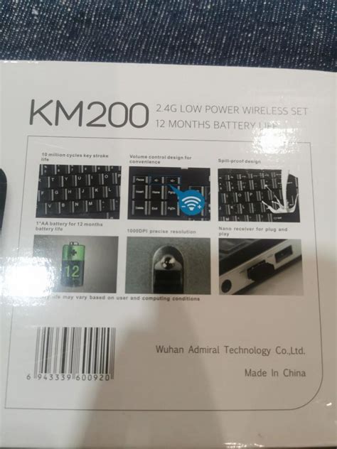 AOC KM Wireless Keyboard And Mouse Computers Tech Parts Accessories Computer Keyboard