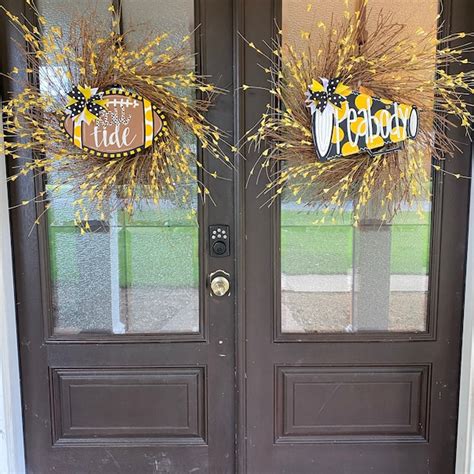 Welcome Round Door Hanger Front Door Hanger Wood Door Hanger Door