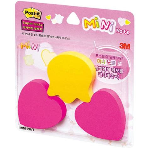 포스트잇 강한점착용 미니 모양 노트 Mini 2ht 홈플러스 택배배송