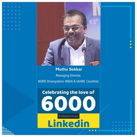 Muthu Sekkar On Linkedin Thanks 6000 Is Not Just A Number From A