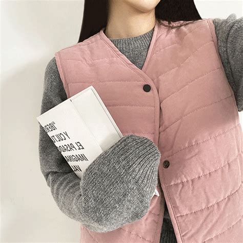 기획 초특가데일리템 아우터 안에 쏙 요즘 같은 날씨에 제격인 가볍고 따뜻한 일자 조끼 일자조끼 에이블리