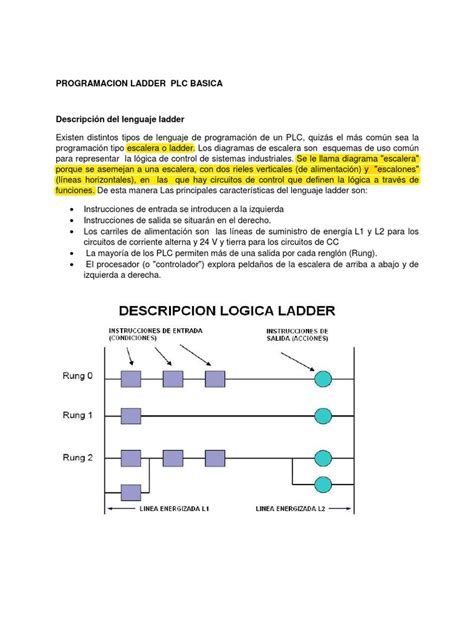 Programacion Ladder Pdf Controlador Lógico Programable Relé