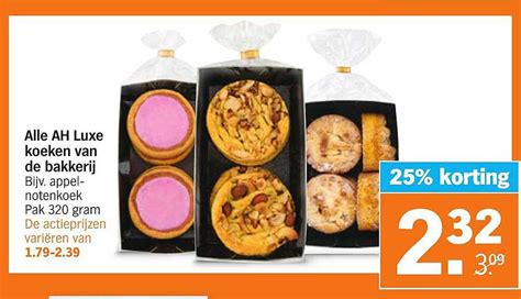 Alle Ah Luxe Koeken Van De Bakkerij Aanbieding Bij Albert Heijn