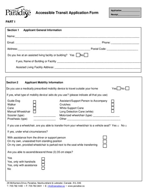 Fillable Online Accessible Transit Application Form Fax Email Print