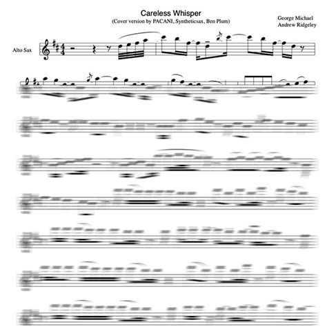 Pacani Syntheticsax Ben Plum Careless Whisper Deep House Version