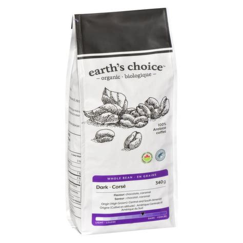Earths Choice Whole Bean Dark Organic Choices Markets