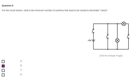 Solved Question For The Circuit Shown What Is The Minimum Chegg