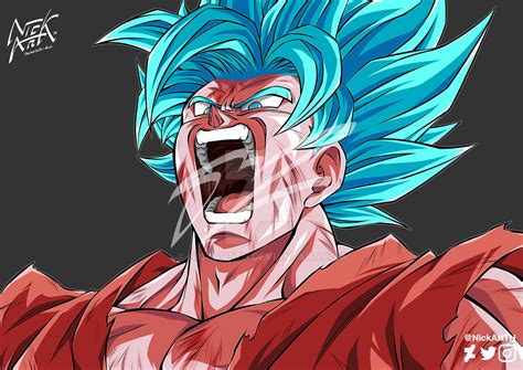 Goku Ssbkkx10 Dbs [color] By Nickartth On Deviantart