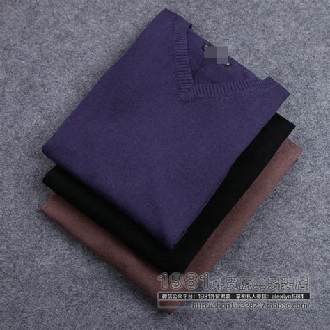 Itti高端品质 羊绒混纺 奢华品质 秋冬男薄款修身v领针织衫 毛衣林悠悠1981