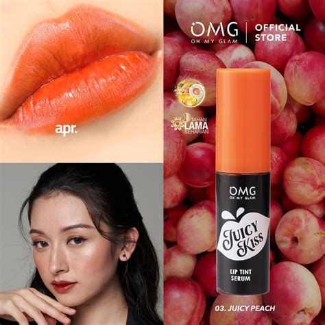 Omg Oh My Glam Juicy Kiss Lip Tint Serum 03 Juicy Peach Wardah