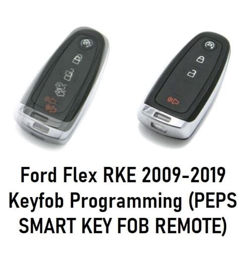 How To Guide Ford Flex Rke Keyfob Programming