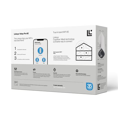 Buy Linksys Mx6202 Ke Velop Pro 6e Tri Band Mesh Wifi 6e System 2 Pack