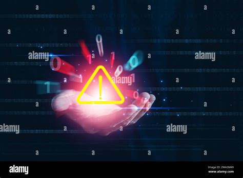 System Hacked Warning Alert Cyberattack Computer Network