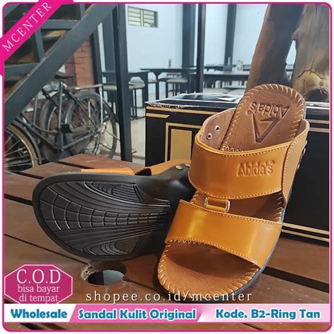 Jual Abidas Sandal Kulit Asli Pria Varian Slop Kode B2 Ring Ready 6