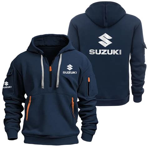 Suzuki Exclusive Logo Half Zipper Hoodie Snovhhz25szzz Suzuki Hoodie