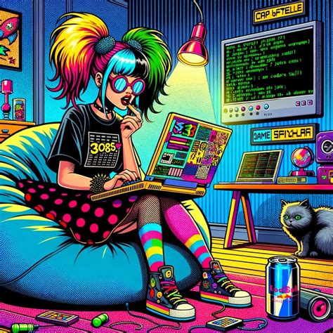 Hacker Girl In 20 Art Styles R Dalle2