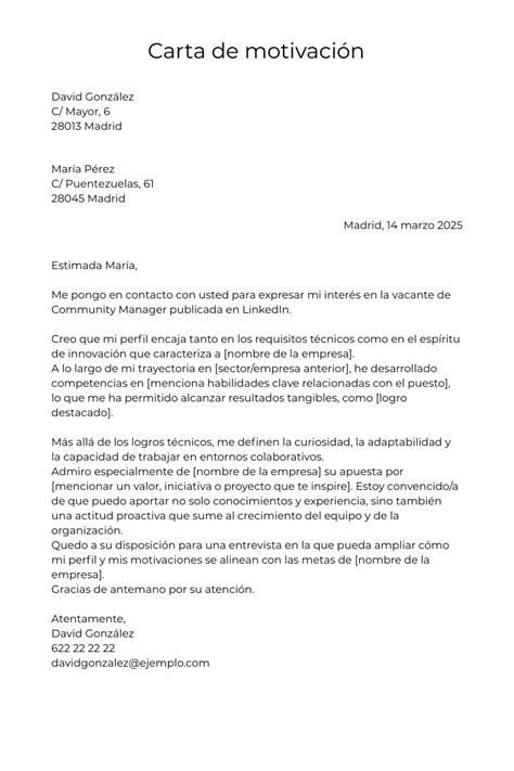 Carta De Motivación Ejemplos Prácticos Y Consejos