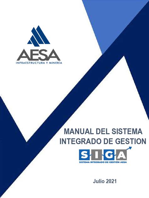 Manual Del Sig Aesa 2021 Ver02 Completo Pdf La Seguridad