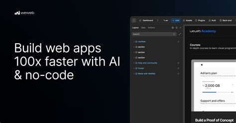No Code Web App Builder Create Apps Without Coding Weweb