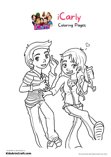 Icarly Coloring Pages Icarly Coloring Pages