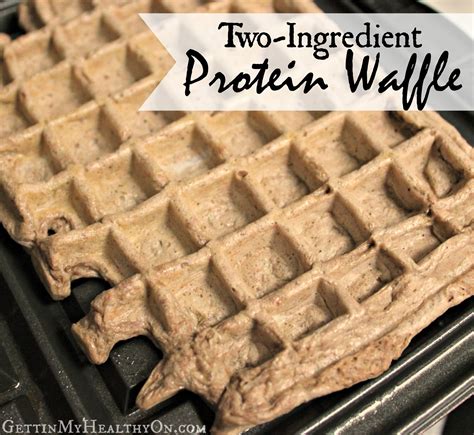 Two Ingredient Protein Waffle