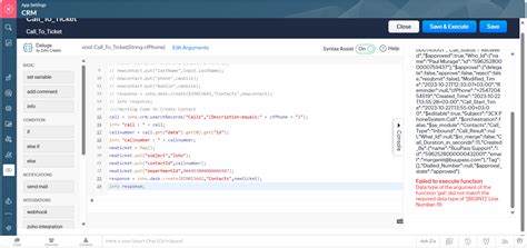 Zoho Custom Function Create Desk Ticket From Crm Event Rzohodeluge