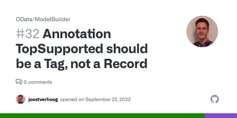 Annotation Topsupported Should Be A Tag Not A Record Issue