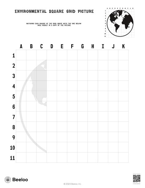 Environmental Square Grid Picture • Beeloo Printable Crafts And