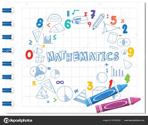 Doodle Math Formula Mathematics Font Notebook Illustration Stock Vector By ©brgfx 557652362