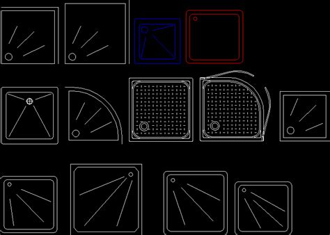 Shower Cubicle Cad Block Image To U