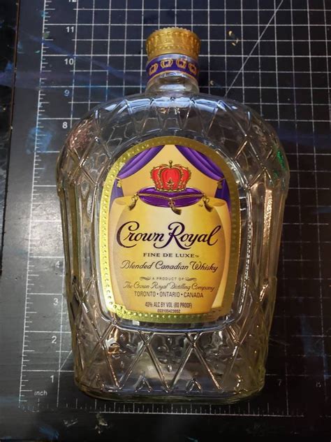 Crown Royal Bottle Empty 1000ml One Liter Size Free Shipping