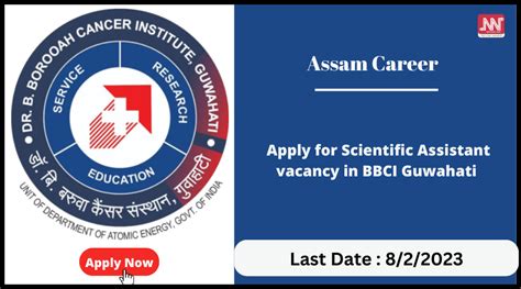 Assam Career Apply For Scientific Assistant Vacancy In BBCI Guwahati