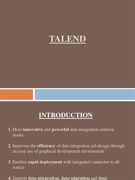 Talend Pdf