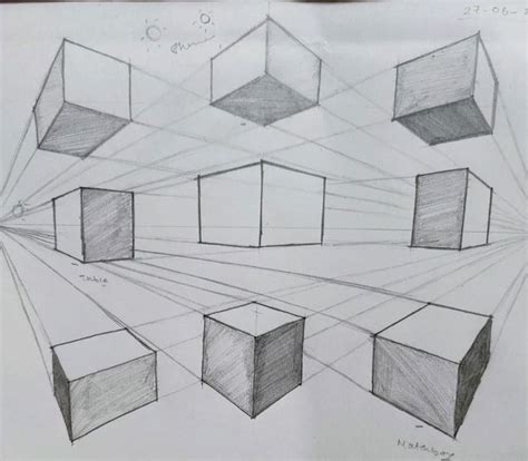 2 Point Perspective Cuboids