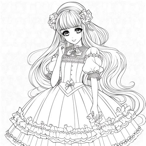 Dibujo Para Colorear Chica Dibujos Para Imprimir Grat