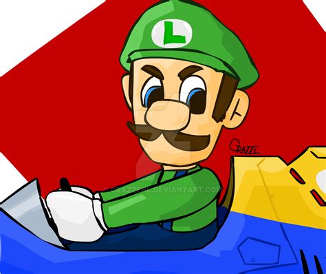 Luigi Death Stare By Crazzehl On Deviantart