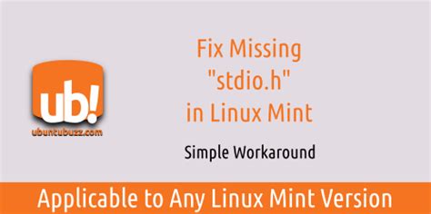 Fix Missing Stdio H In Linux Mint