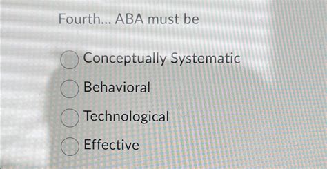 Solved Fourth Aba Must Beconceptually