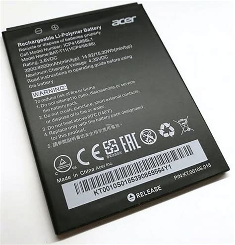 Acer Original Akku für Acer Liquid Z6E Akkupacks Akku 2000 mAh
