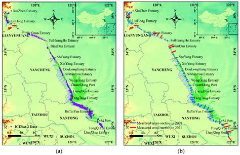 Distribution Of Icesat 2 And Measured Topographic Data Cross Sections