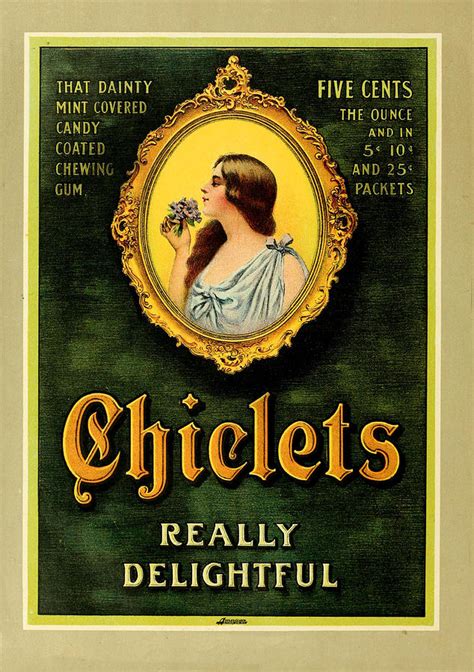 Chiclets Mint Candy Chewing Gum Vintage Advertisement Mixed Media By