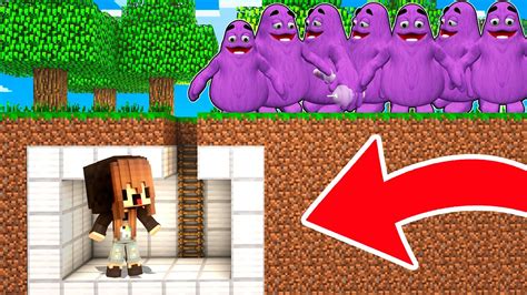 BASE SECRETA VS 1000000 GRIMACE SHAKE BEBENOOBSI Y BEBENOOB MINECRAFT