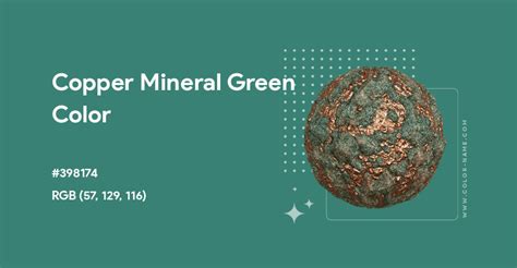 Copper Mineral Green Color Hex Code Is 398174