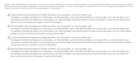 Solved Let M X Y Z Be The Predicate That X Has Been In Chegg Com