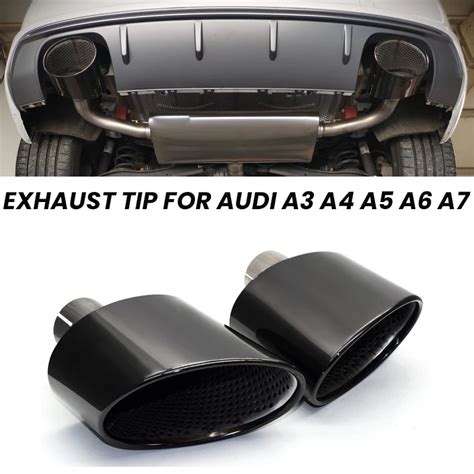 Owalny Ko C Wka Rury Wydechowej Do Audi A3 A4 A5 A6 A7 Do RS3 RS4