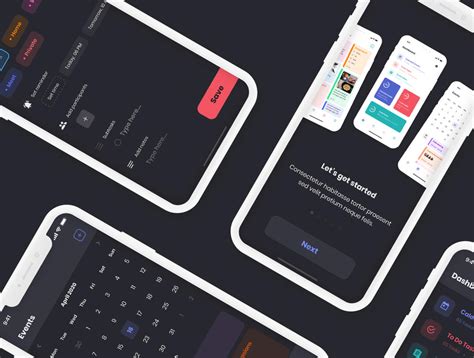 要做任务列表应用程序ui套件，taskly Tasks＆events Manager应用程序 Nicepsd 优质设计素材下载站