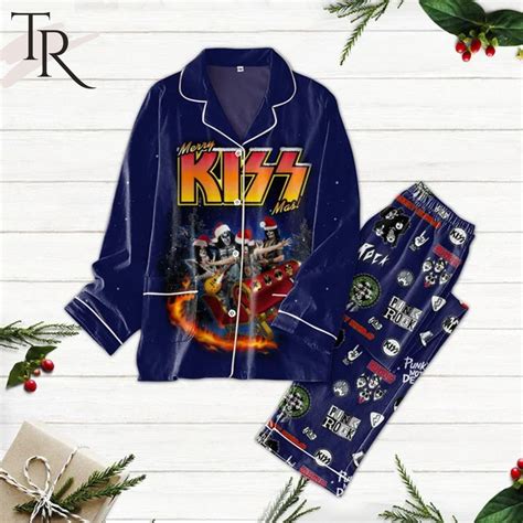 Kiss Band Merry Kissmas Pajamas Set Hearthtops Store