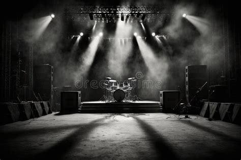 Empty Concert Stage Stock Illustration Illustration Of Spotlight