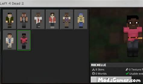 Minecraft Pe Left 4 Dead 2 Skin Pack8 Skins