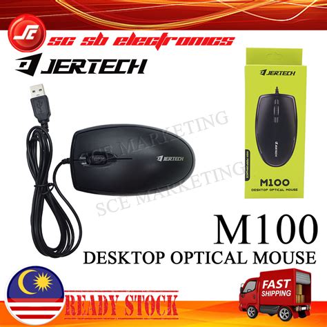 Jertech M100 Desktop Basic Usb Optical Mouse With 1200dpi Shopee Malaysia